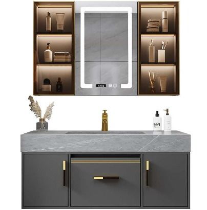 Yida glass door mirror cabinet bathroom washbasin washbasin, Furniture ...