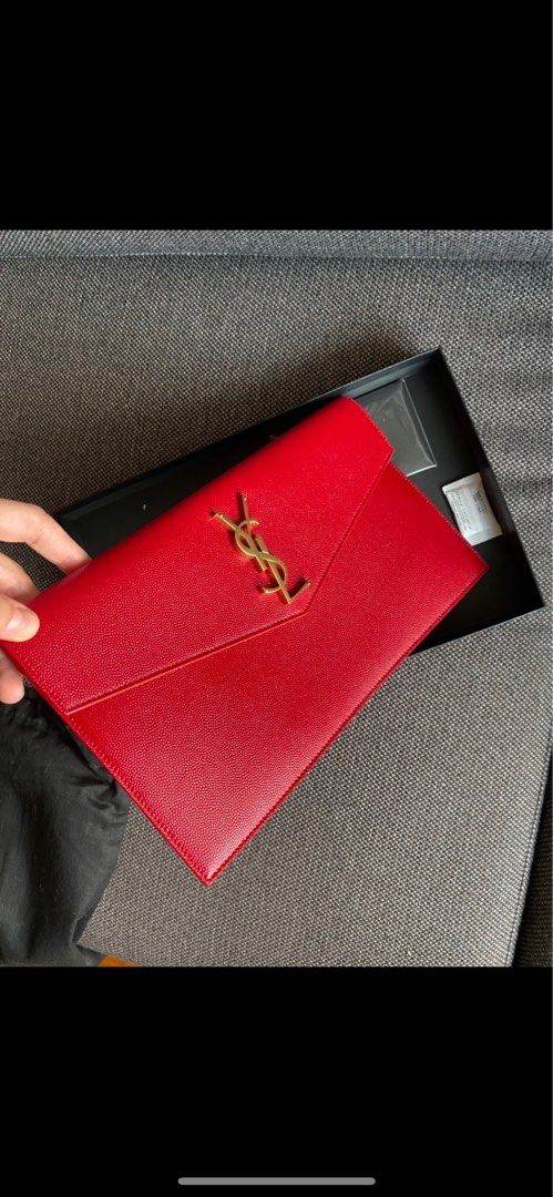 YSL Clutch, Luxury, Bags & Wallets on Carousell