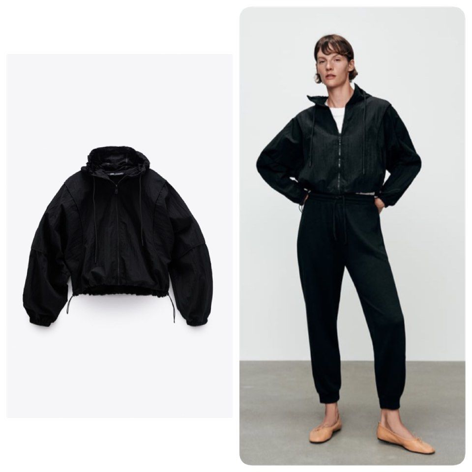 Zara packable outer, Fesyen Wanita, Pakaian Wanita, Baju Luaran di ...