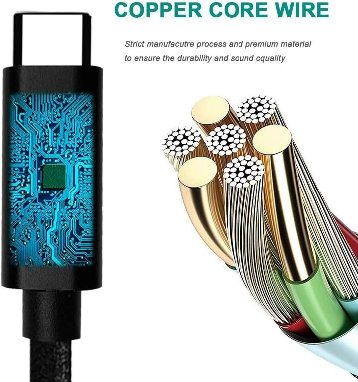 1331) USB-C TO 3.5MM HEADPHONE JACK ADAPTER, BENFEI HI-FI QUALITY AUDIO ...