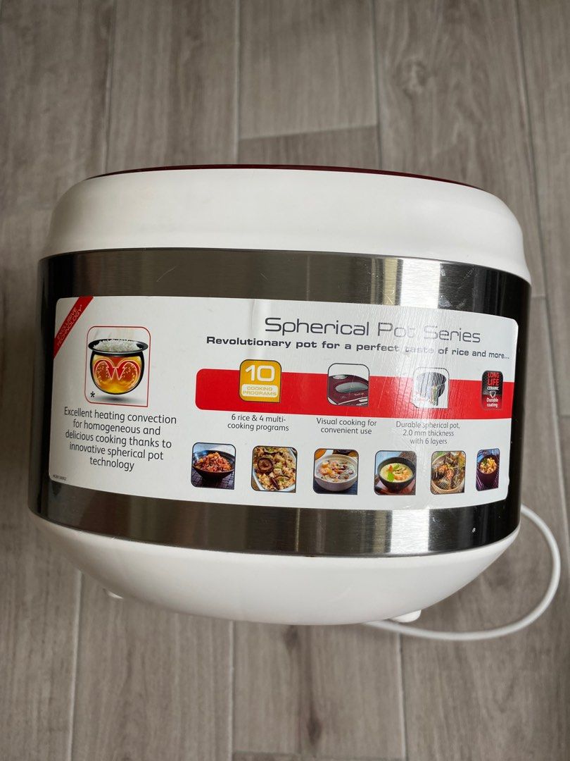1.8L Tefal Spherical Pot Rice Cooker, TV & Home Appliances, Kitchen ...