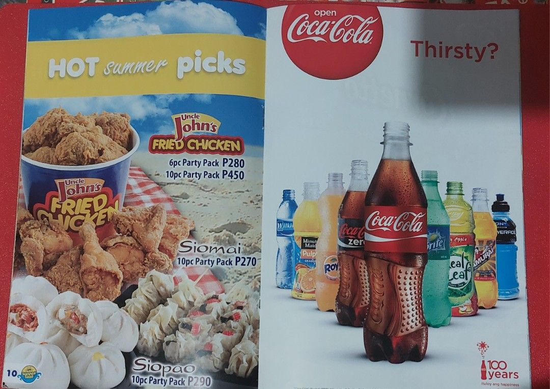 2012 Mini Stop Brochure Booklet Collectible Coca Cola 100 Taon Back Ad ...