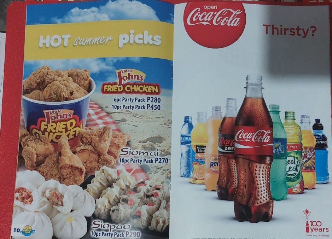 2012 Mini Stop Brochure Booklet Collectible Coca Cola 100 Taon Back Ad ...