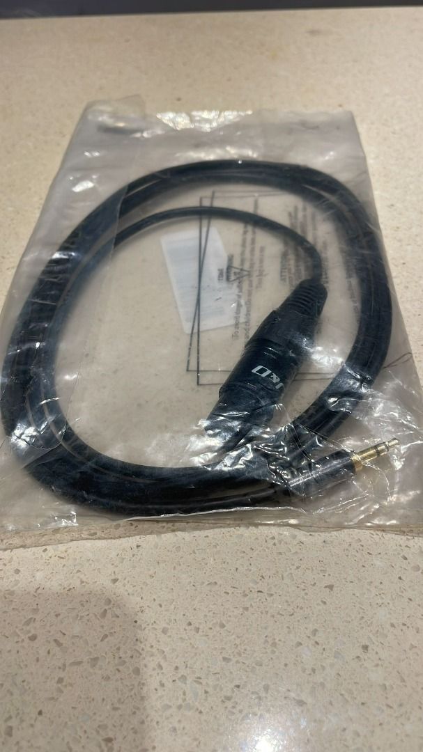 2333) J&D TRS 3.5MM TO XLR CABLE, PVC SHELLED 3.5MM 1/8 INCH TRS MALE ...