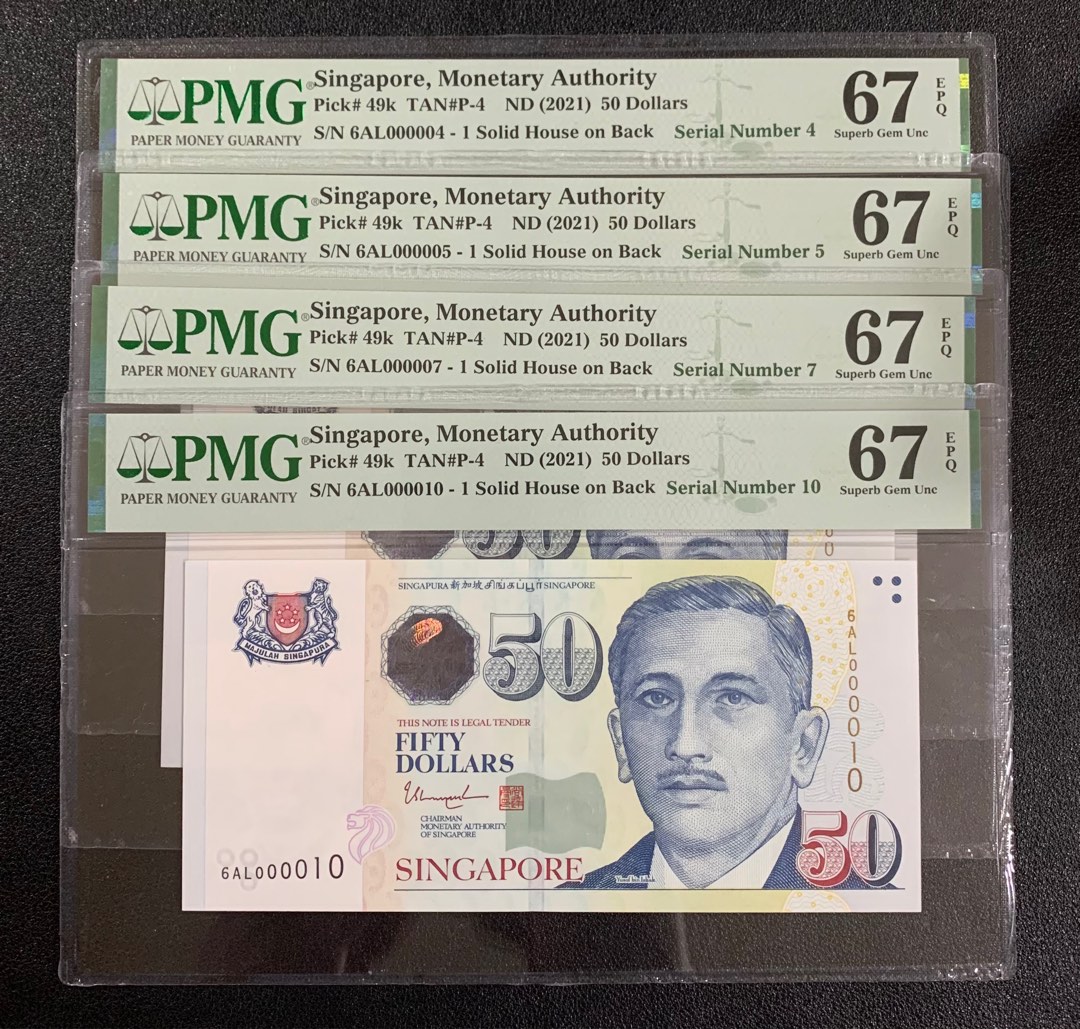 $50 potrait low number pmg 67, Hobbies & Toys, Memorabilia ...