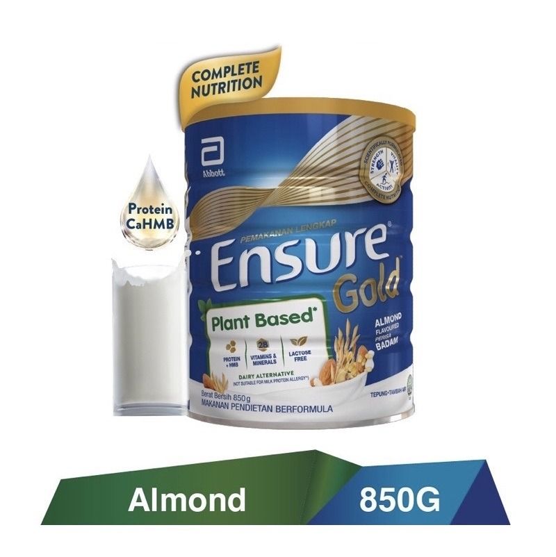 [850g x 2 tins] Ensure Gold Milk Powder Vanilla / Wheat / Coffee / Almond Flavour from Abbott ...