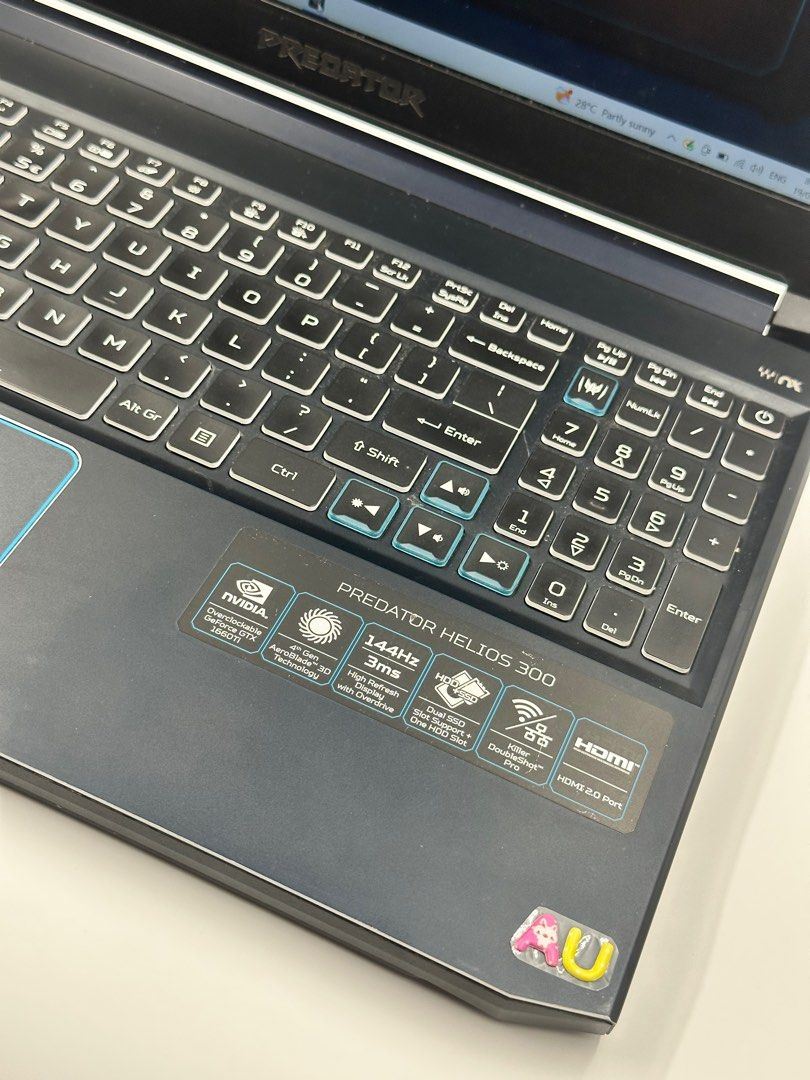 ACER PREDATOR HELIOS300 2020 Core i7 9TH Gen 8GB Ram Nvidia GTX 1660Ti ...