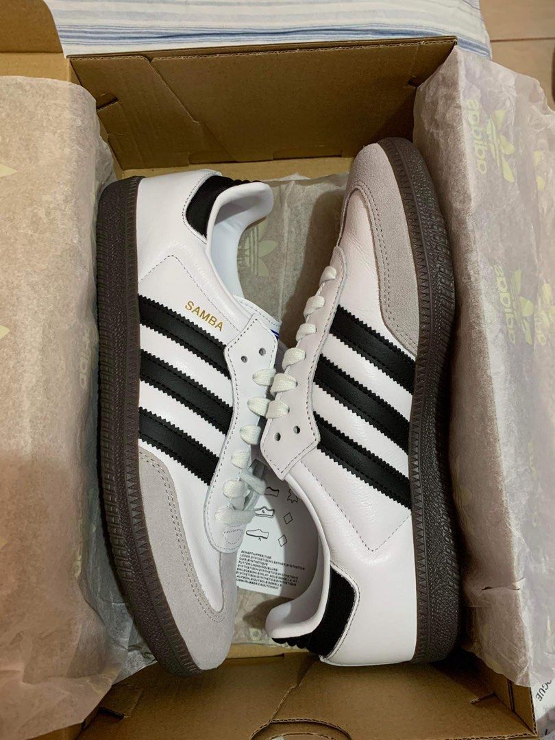 Adidas Samba OG Cloud White Core Black, Men's Fashion, Footwear ...