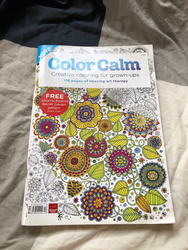 Adult coloring books color calm, Hobbies & Toys, Books & Magazines ...