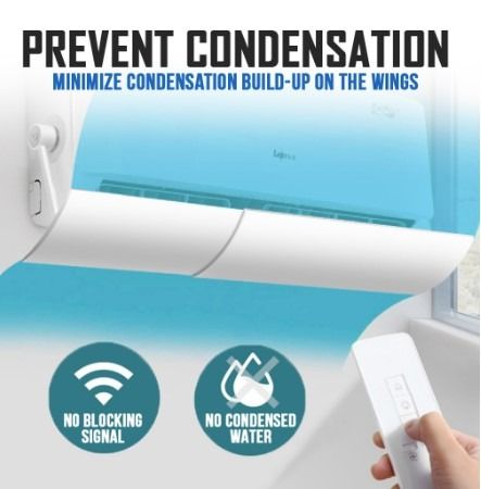 Aircon Wind Deflector - Retractable Air Conditioner Shield Anti-Blowing ...