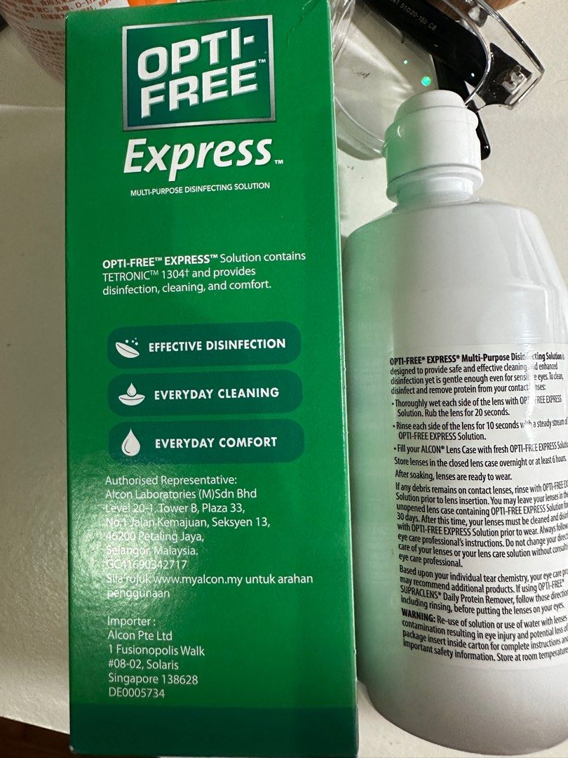 Alcon OPTI-free contact lens solution, Beauty & Personal Care, Vision ...