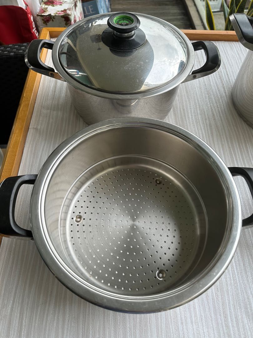 AMC Stainless Steel Wok, Furniture & Home Living, Kitchenware ...