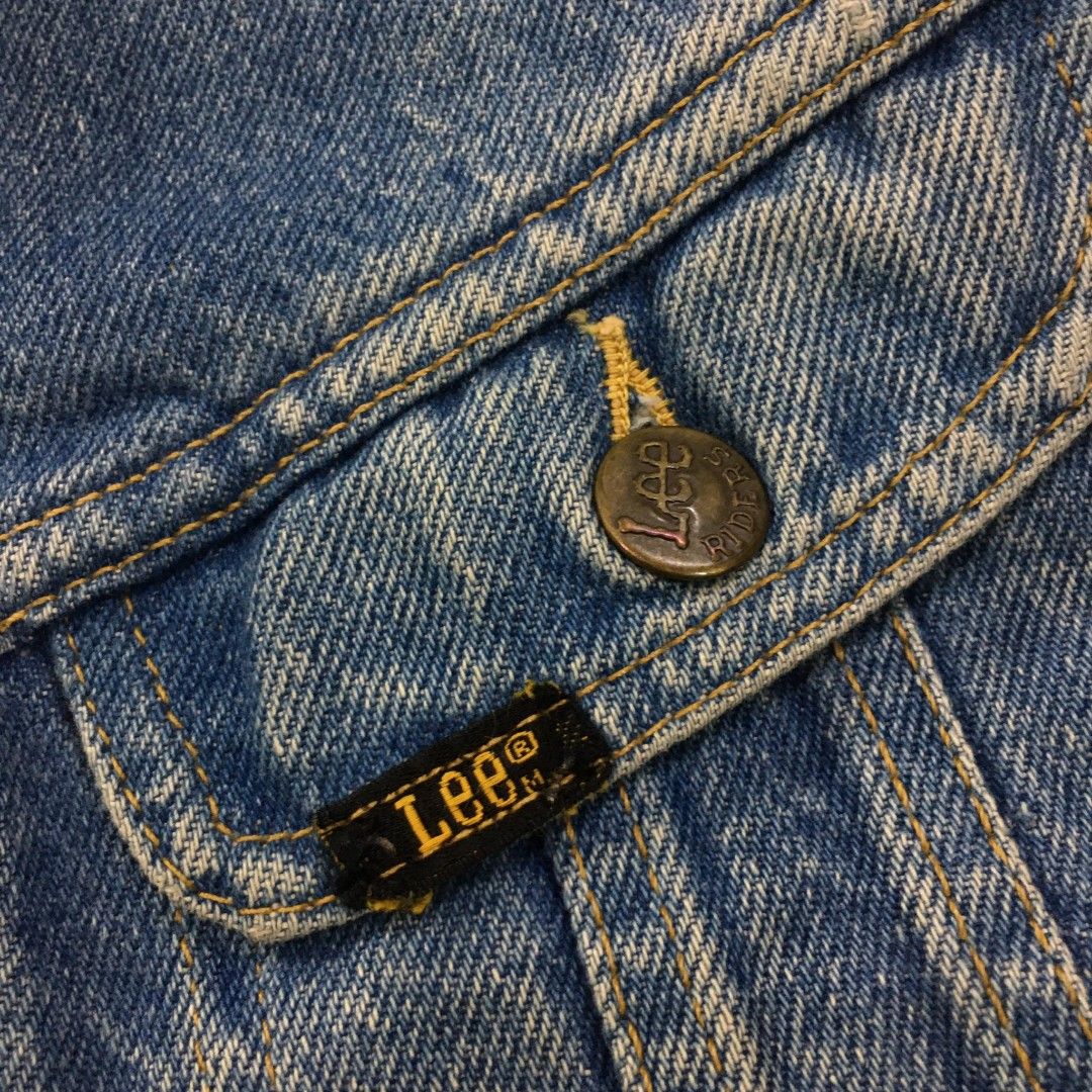 An Original Vintage 1970's Lee Riders Trucker Denim Jean Jacket(Cropped Fit), Men's Fashion ...