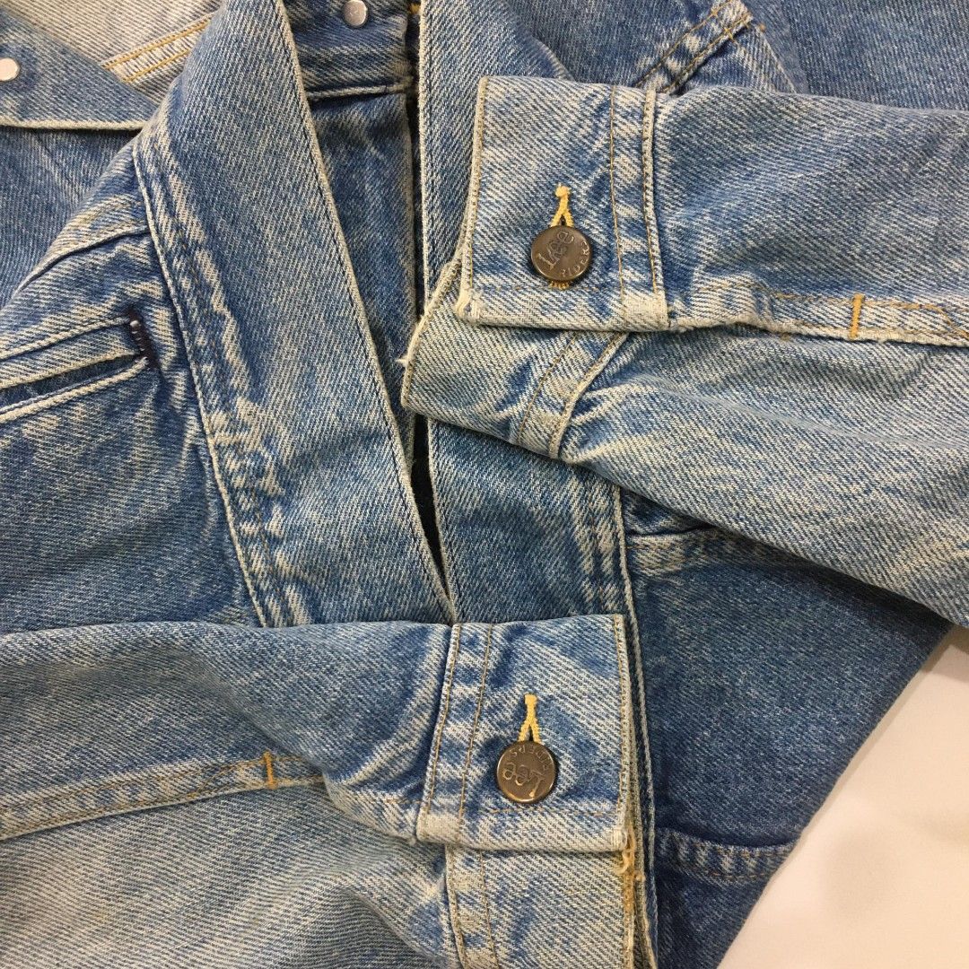 An Original Vintage 1970's Lee Riders Trucker Denim Jean Jacket(Cropped Fit), Men's Fashion ...
