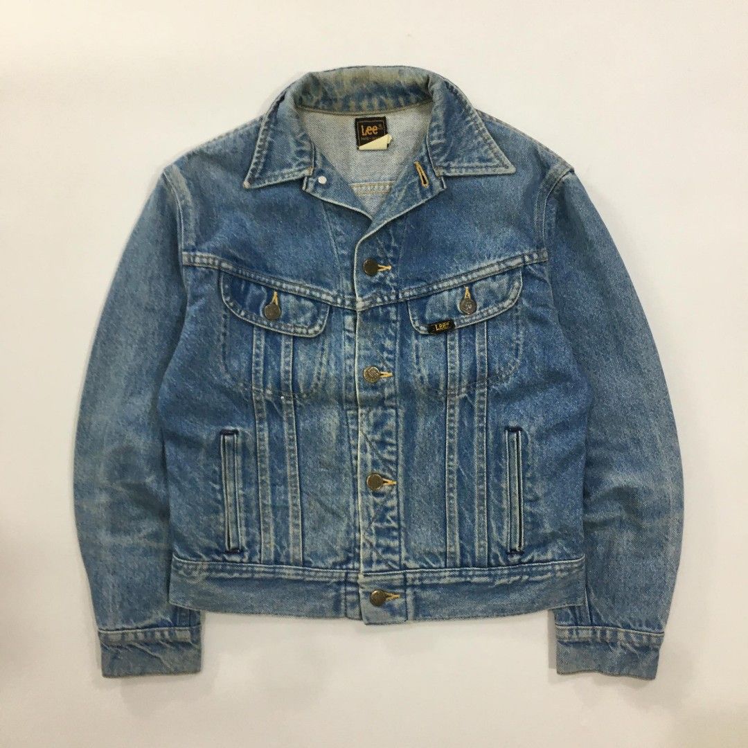 An Original Vintage 1970's Lee Riders Trucker Denim Jean Jacket(Cropped Fit), Men's Fashion ...