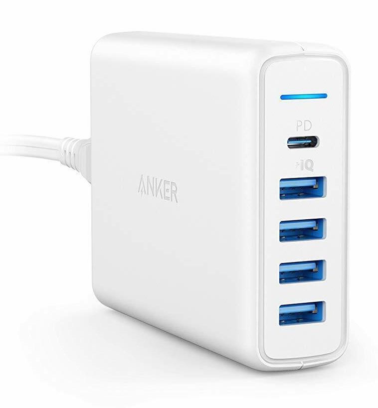 Anker PowerPort I PD with 1PD and 4 PIQ - White, Mobile Phones ...