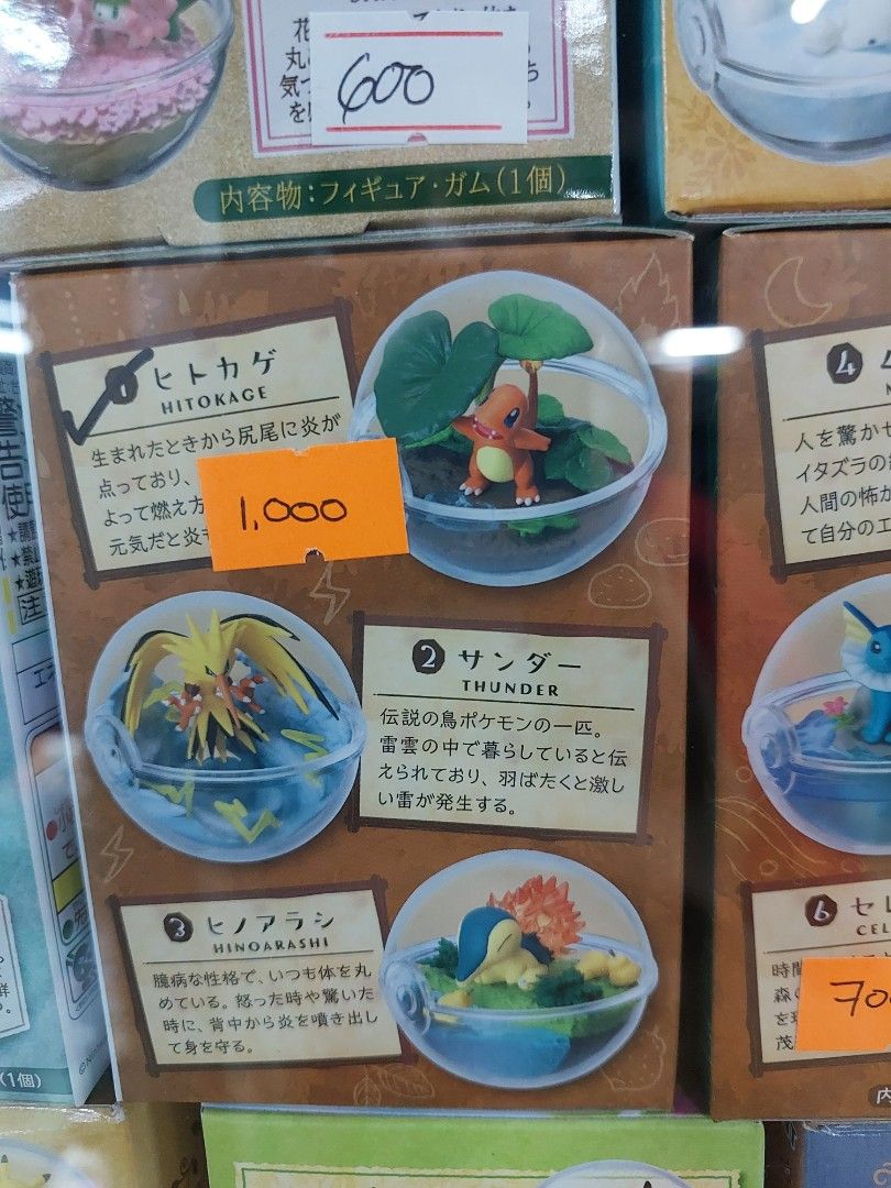 Assorted Re-Ment Pokemon Terrarium. Charizard Pikachu Lapras Snorlax on ...