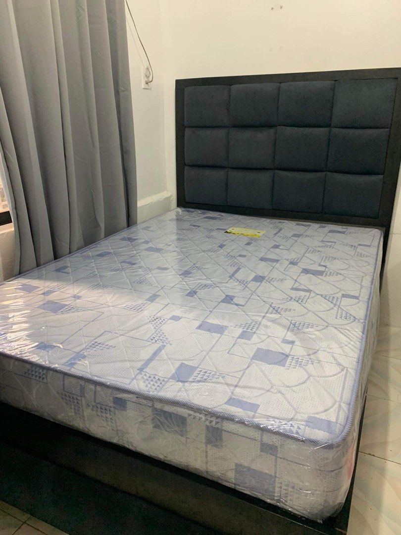 Bed Frame and Uratex Radiant Quilted Mattress, Furniture & Home Living ...