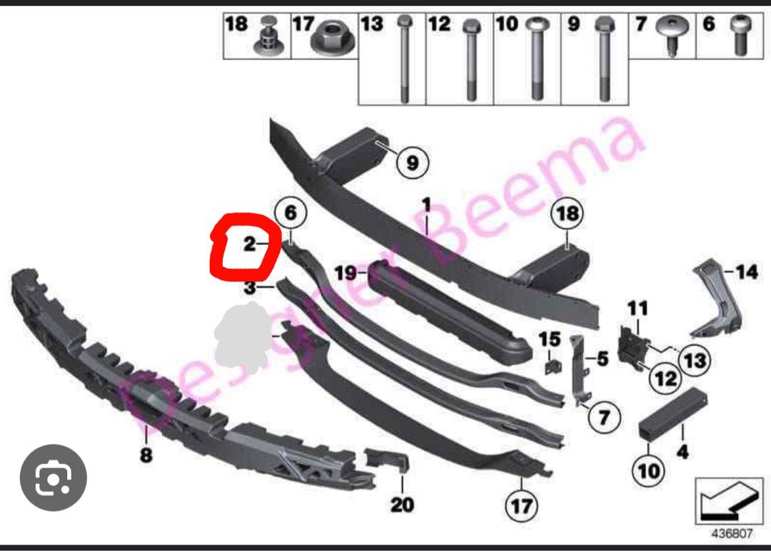 BMW f10 msport front bumper carrier, Car Accessories, Accessories on ...