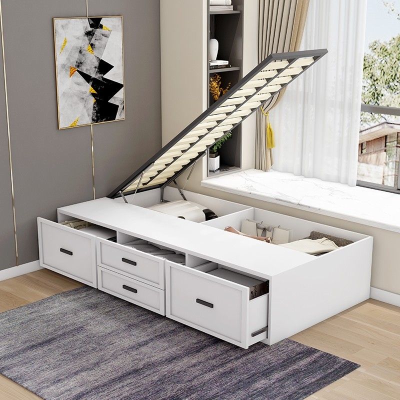 Simmons beautyrest mattress with BN storage bed frame with drawers and ...