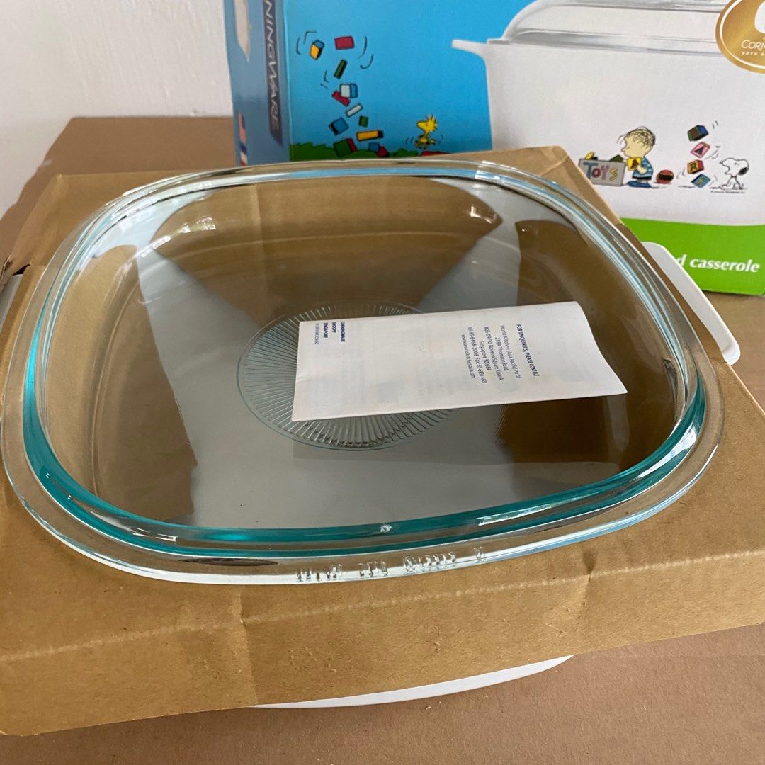 BNIB Snoopy Corningware Limited Edition 5L with Glass Cover, Furniture ...