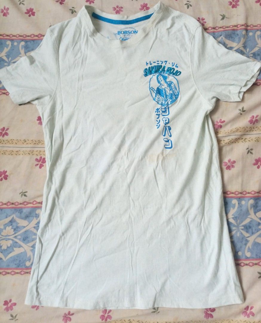 BOBSON JAPAN EMBROIDERED FULL PRINT JAPANESE SAKURA DOJO ROUND NECK T SHIRT, Women's Fashion ...