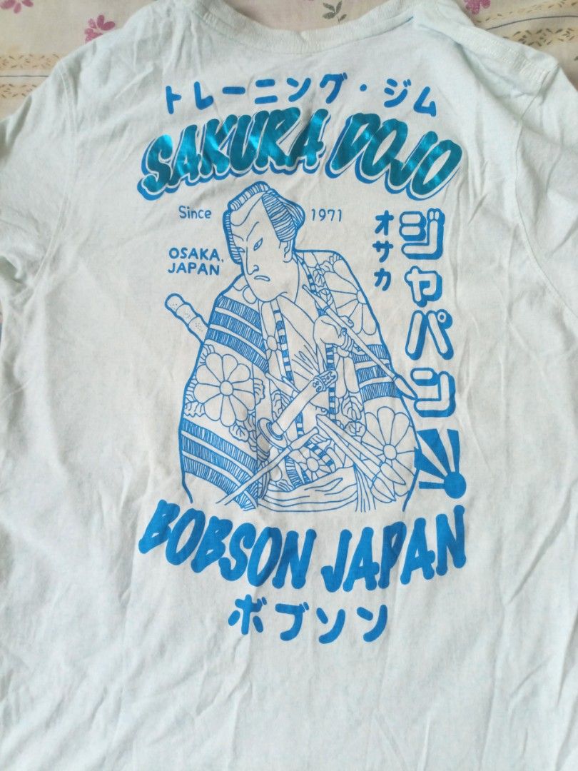 BOBSON JAPAN EMBROIDERED FULL PRINT JAPANESE SAKURA DOJO ROUND NECK T ...