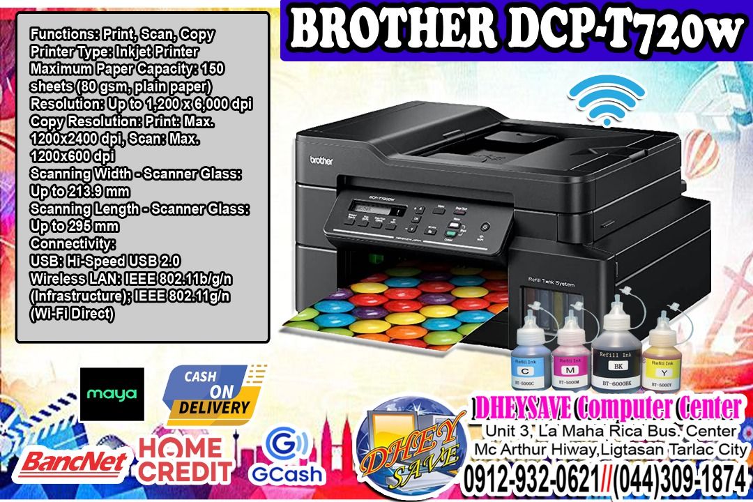 BROTHER DCP T720W PRINTER, Computers & Tech, Printers, Scanners ...