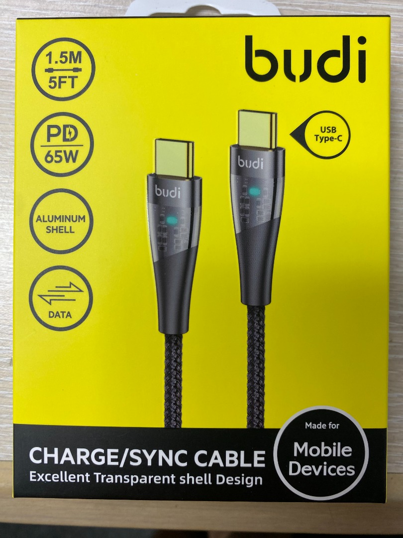 Budi Fast Charge 1.5 Meter Type C, Mobile Phones & Gadgets, Mobile ...