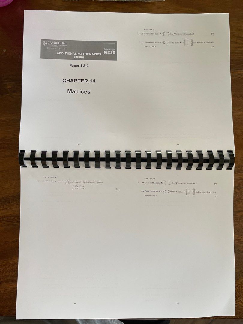 Cambridge Additional Mathematics (0606) - Past Year Papers, Hobbies ...