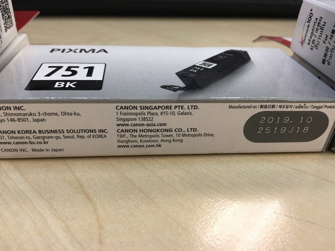 Canon Pixma ink cartridge 751 & 750, Computers & Tech, Printers ...