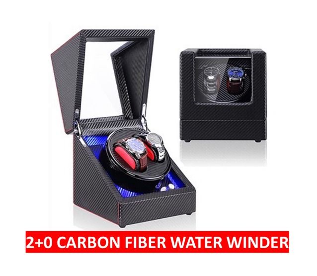 Carbon Fiber Watch Winder For 2 Watches, Women's Fashion, Jewelry ...