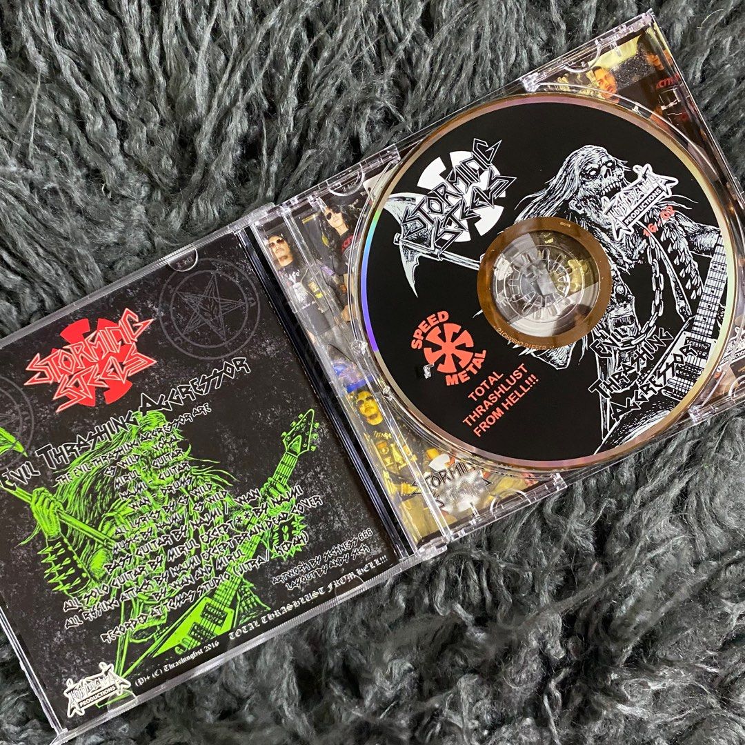 CD STORMING STEELS Evil Thrashing Aggressor, Hobbies & Toys, Music ...