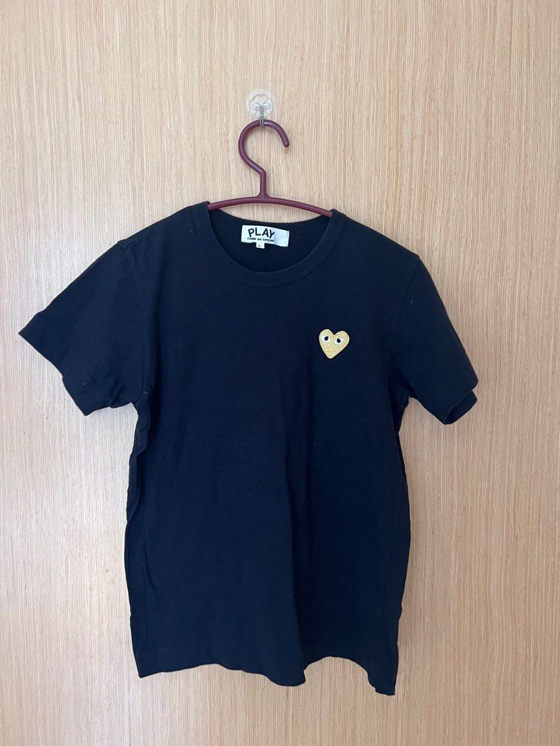CDG Play Tee, Women's Fashion, Tops, Shirts on Carousell