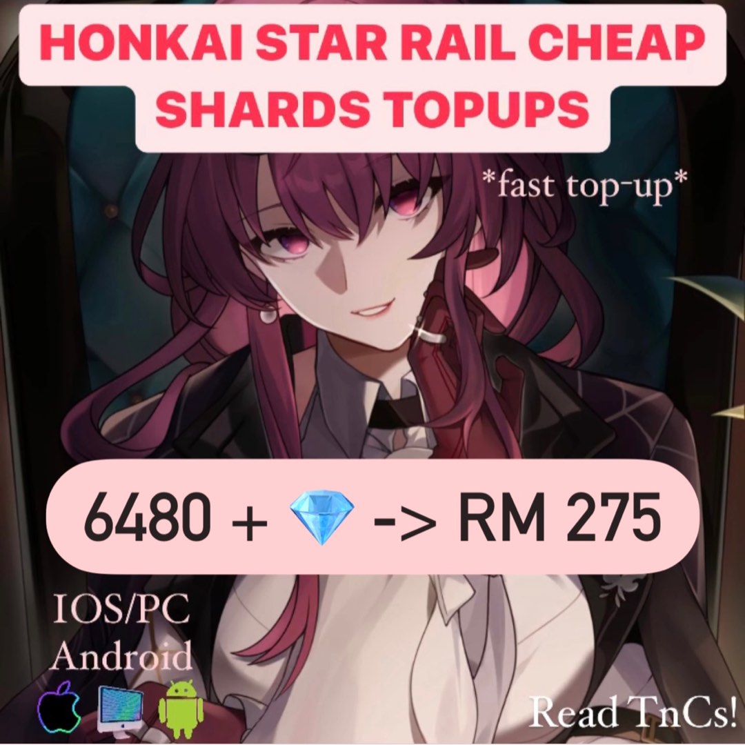 [CHEAPEST] Honkai Star Rail Shard Top-up Game Recharge hsr topup, Video ...