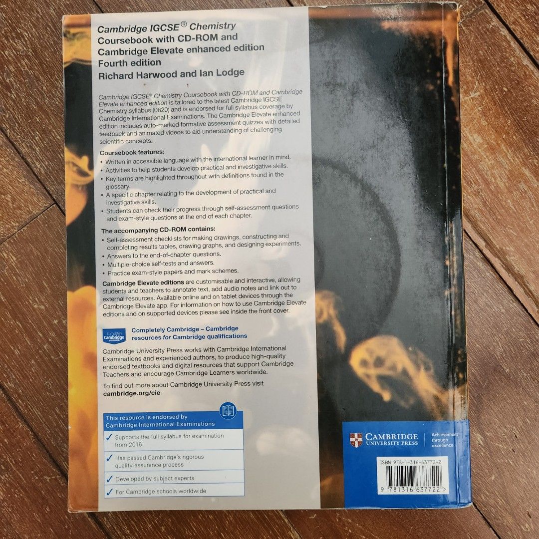 Chemistry Cambridge IGCSE Coursebook 4th Edition, Hobbies & Toys, Books ...