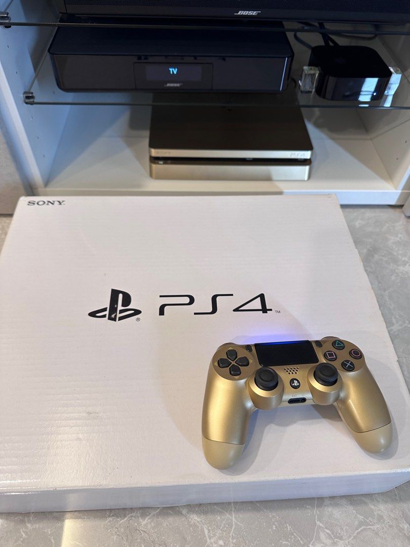 Collectable Limited Edition Gold 1TB PlayStation 4, Video Gaming, Video ...