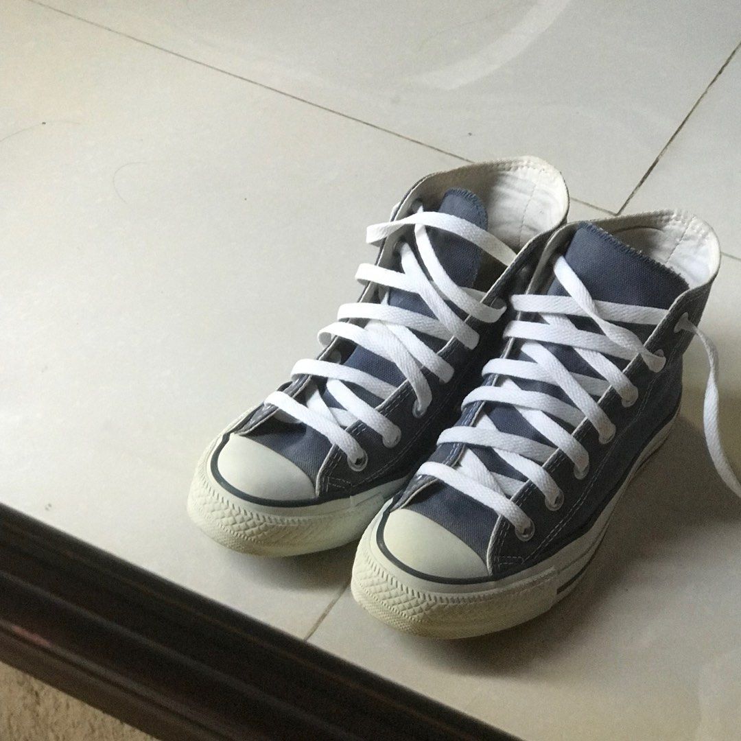 Converse | High Cut in Dusty Blue, Women's Fashion, Footwear, Sneakers ...