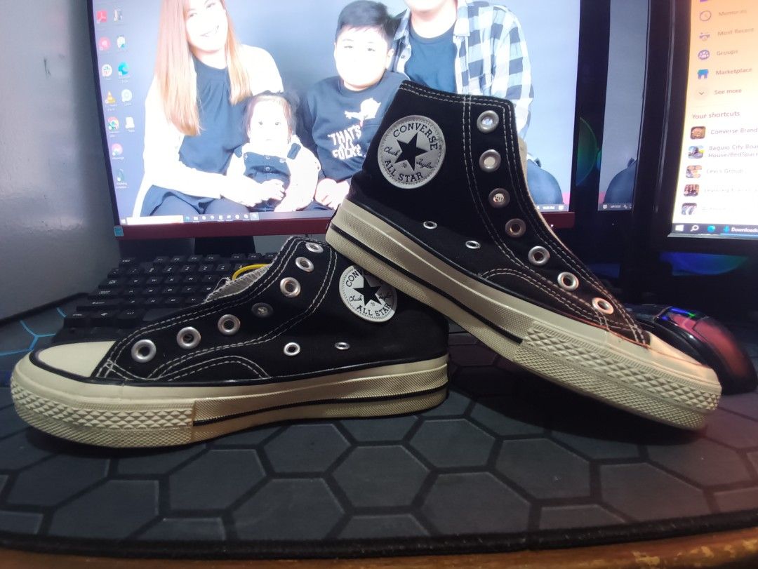Converse Chuck 70s High Black, Women's Fashion, Footwear, Sneakers on ...