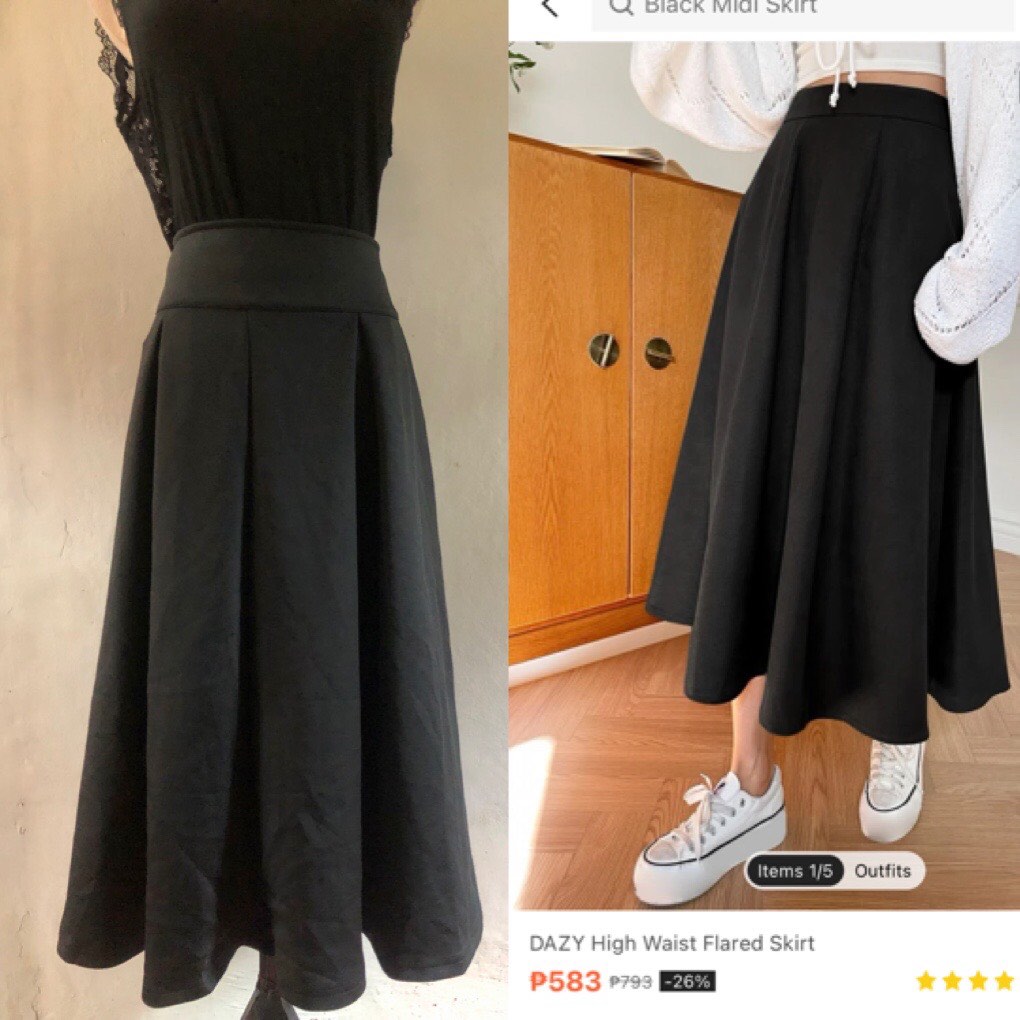 Dazy by shein midi a-line skirt on Carousell