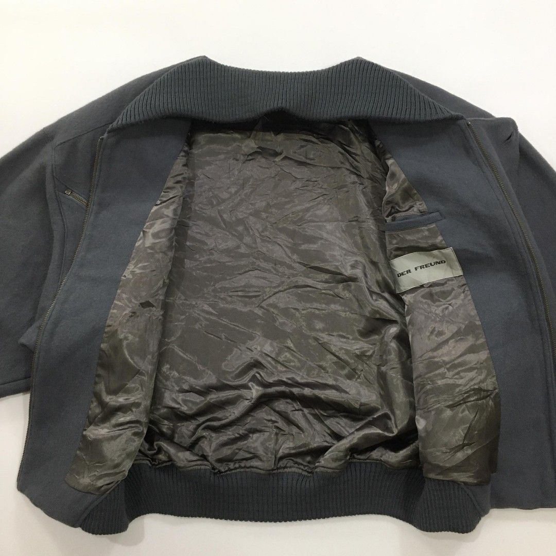 DER FREUND Triple Zipper Oversized Bomber Jacket Made in Japan, Luxury ...