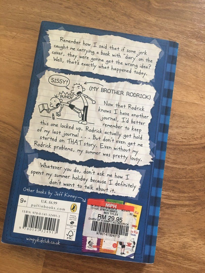 DIARY OF A WIMPY KID- RODRICK RULES, Hobbies & Toys, Books & Magazines ...