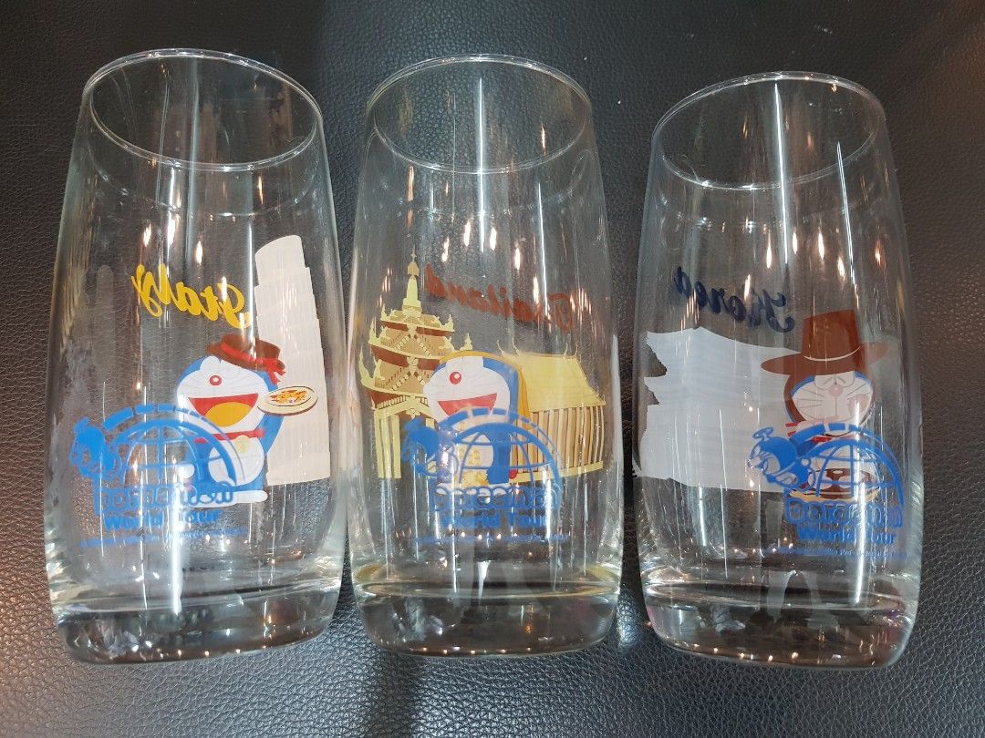 Doraemon Glass Collection, Hobbies & Toys, Collectibles & Memorabilia ...
