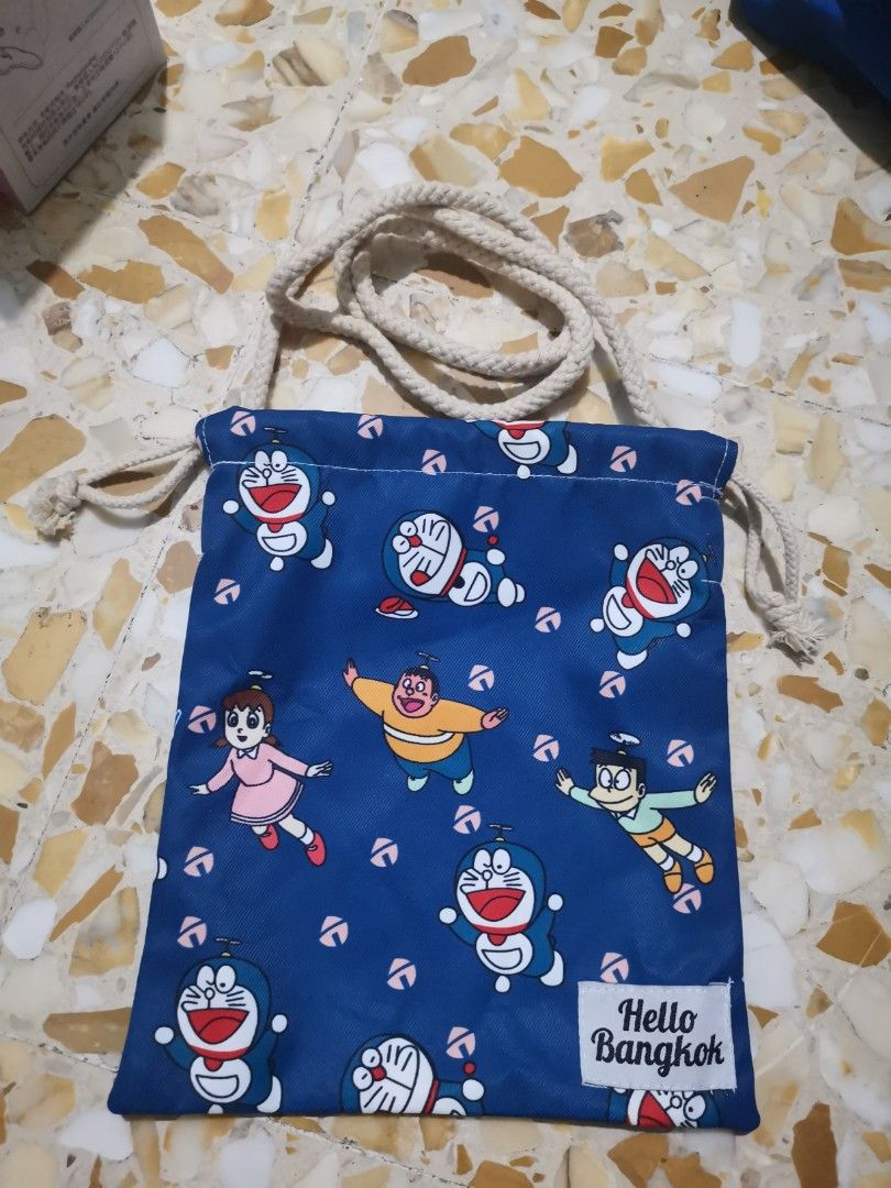 Doraemon Small Pouch string Bag, Women's Fashion, Bags & Wallets, Tote ...
