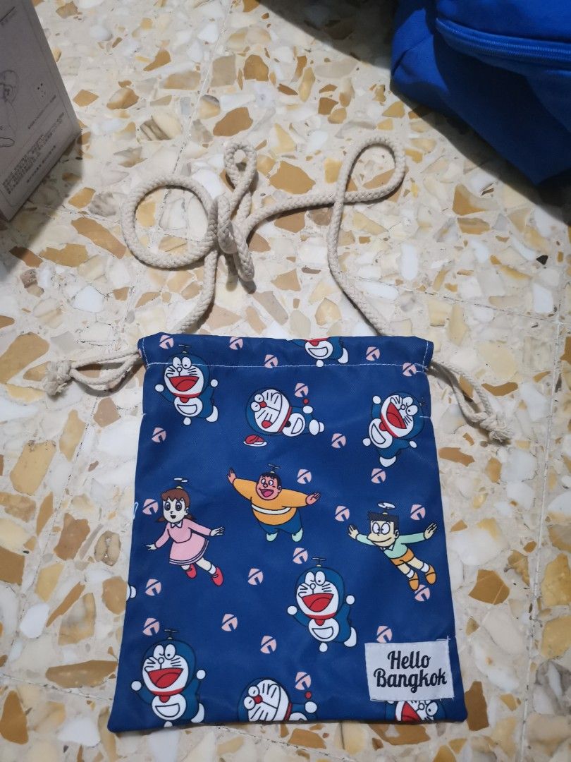 Doraemon Small Pouch string Bag, Women's Fashion, Bags & Wallets, Tote ...