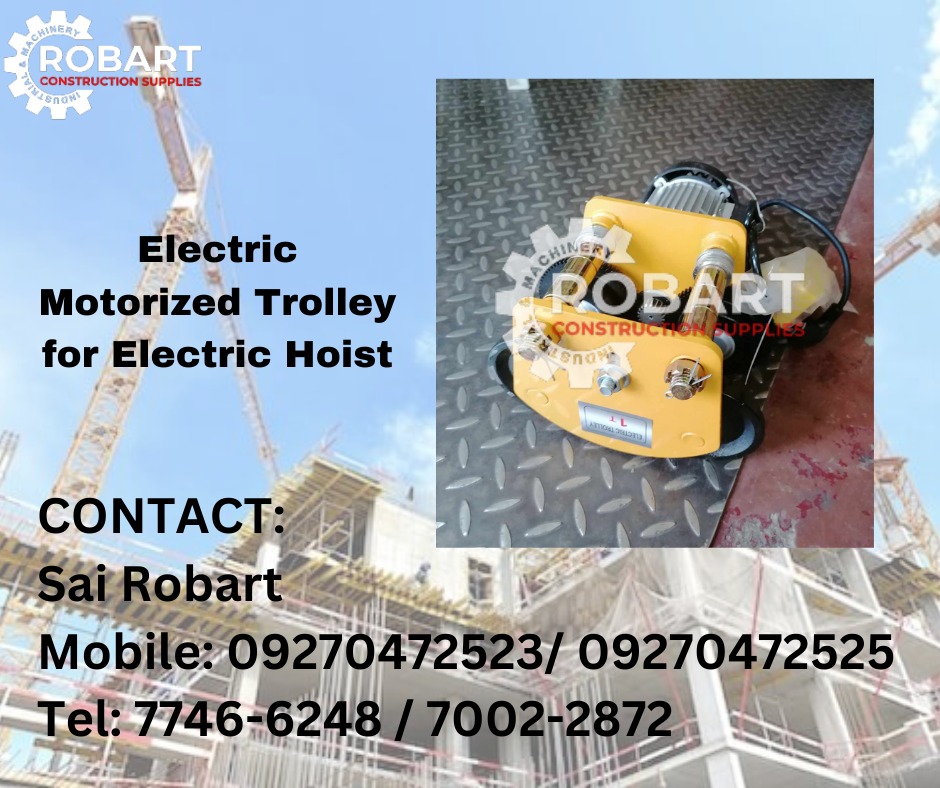 Electric Motorized Trolley for Electric Hoist, Commercial & Industrial ...