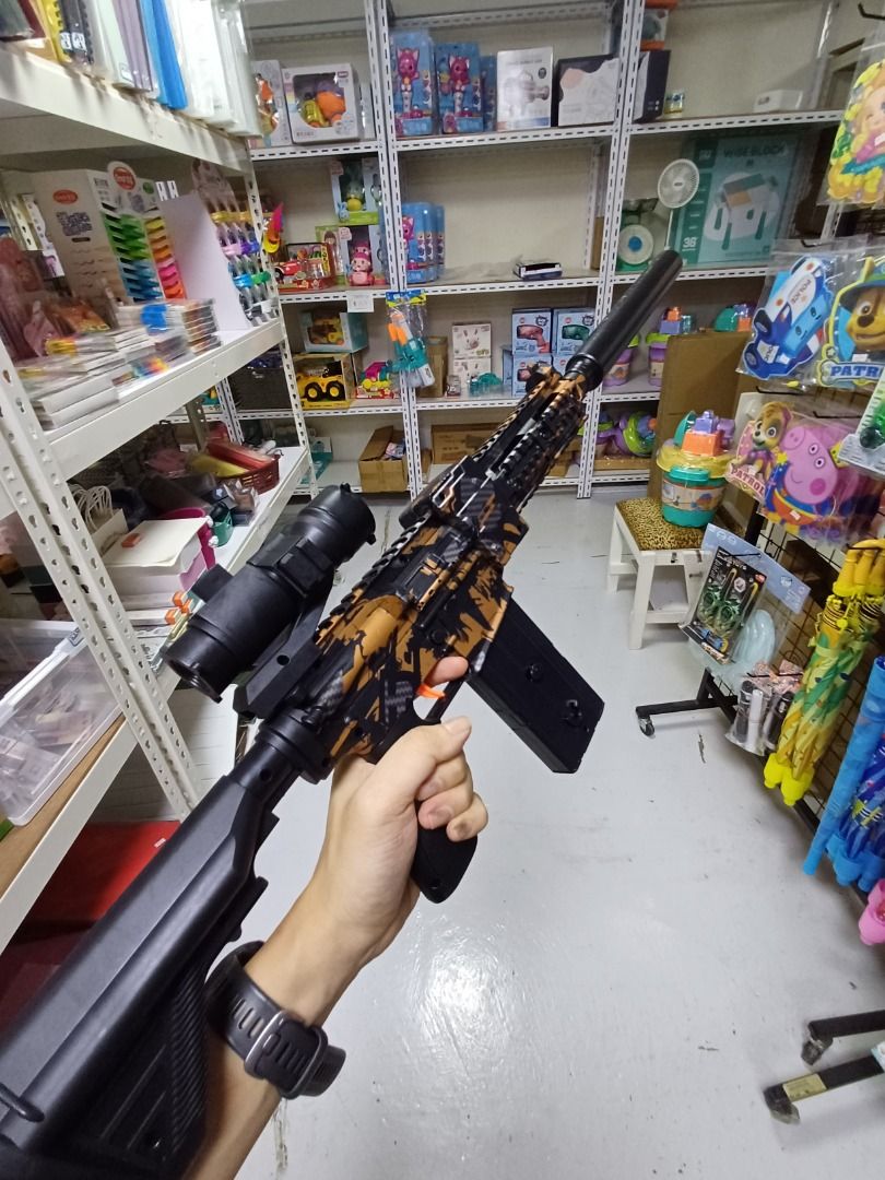 Electric Toy Rifle [Battery powered. Rechargeable][Foam Bullets][Child ...