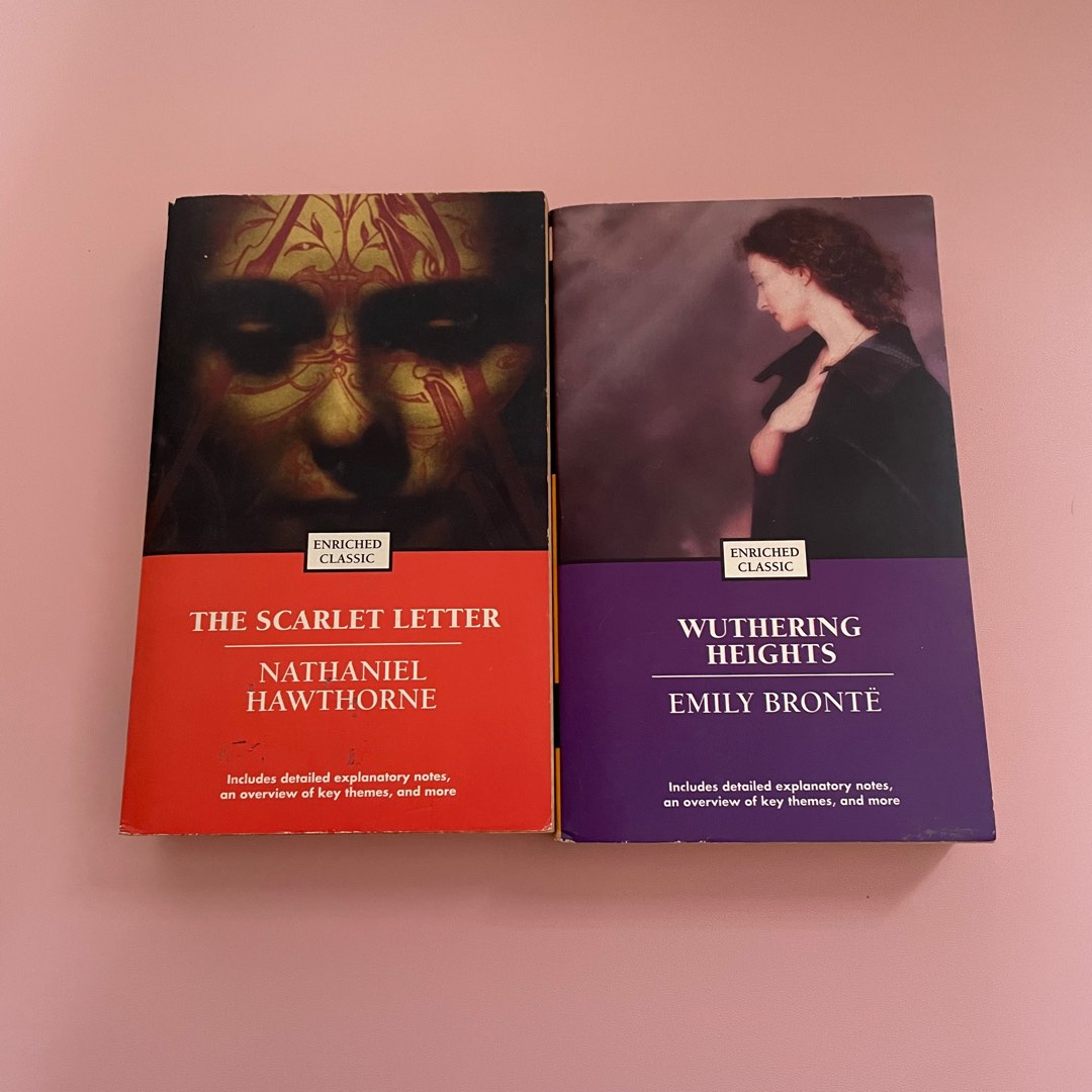 Enriched Classic Books - Scarlet Letter, Wuthering Heights on Carousell