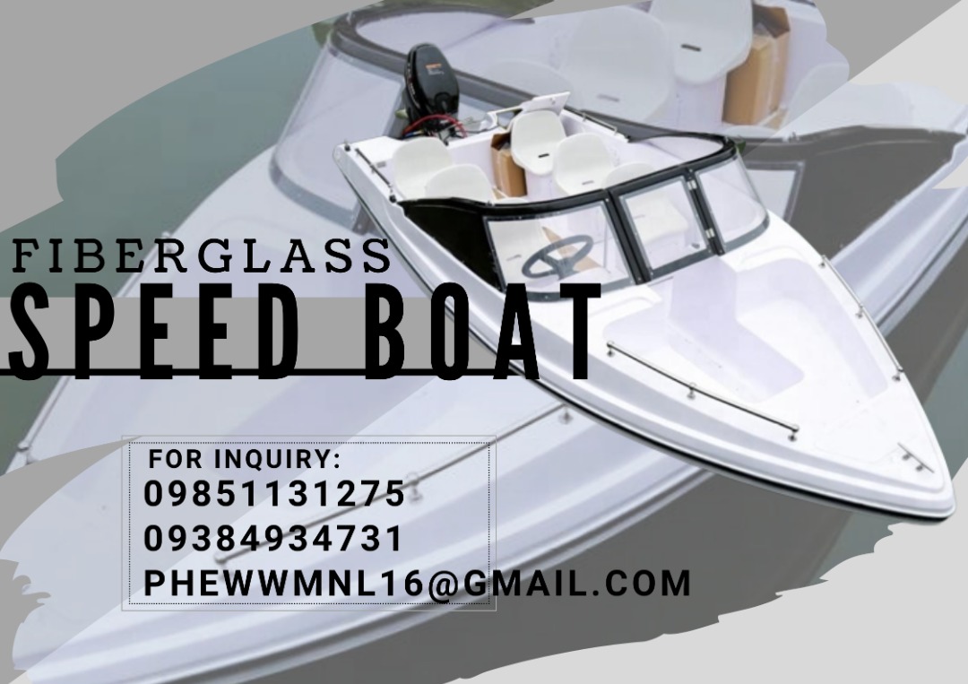 FIBEGLASS SPEED BOAT 6 SEATERS, Sports Equipment, Sports & Games, Water ...