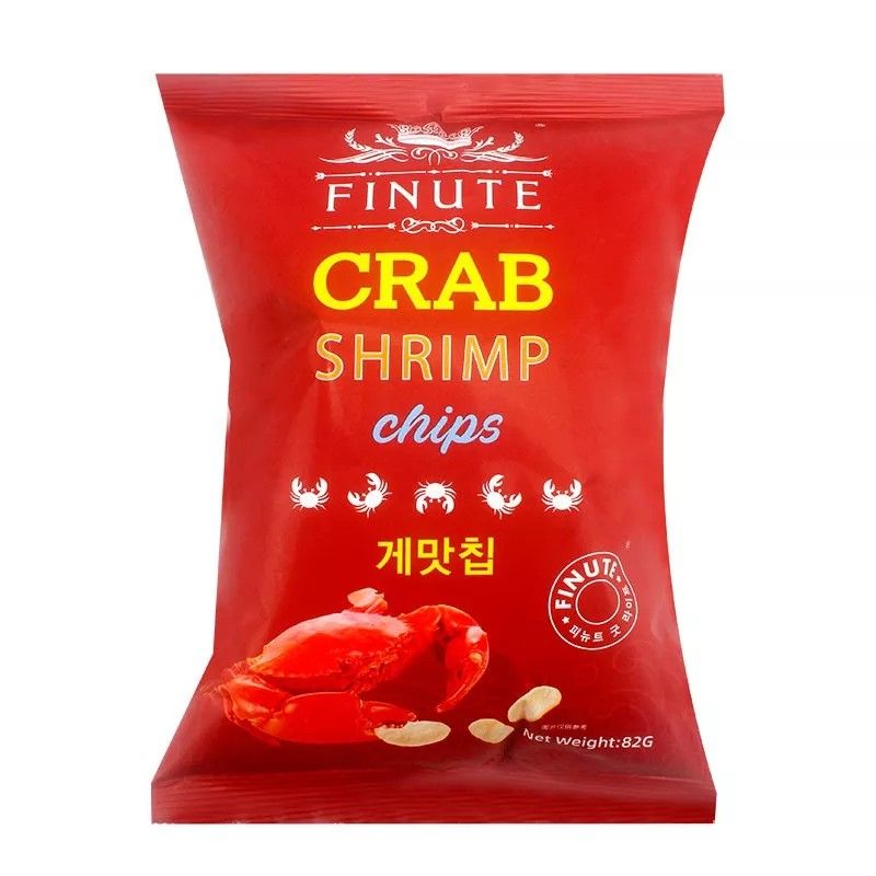 Finute prawn cracker flavoured prawn chips south Korean imported snacks ...